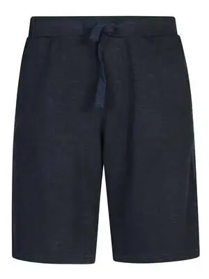 ORIGINAL VINTAGE Linen Blend Cotton Shorts - Blue