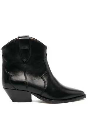 Isabel Marant Étoile Dewina Leather Ankle Boots - Black