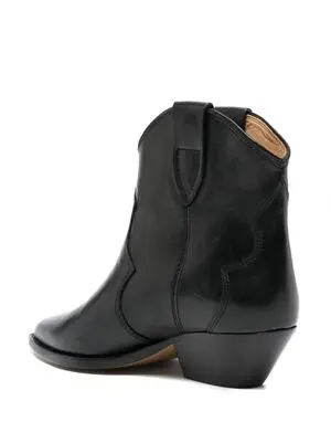 Isabel Marant Étoile Dewina Leather Ankle Boots - Black