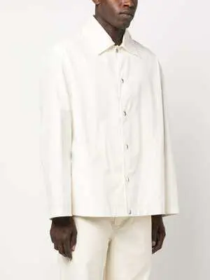 JIL SANDER Logo Cotton Shirt Jacket