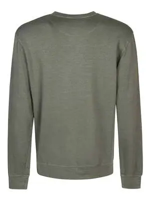 ORIGINAL VINTAGE Cotton Blend Linen Sweatshirt - Green