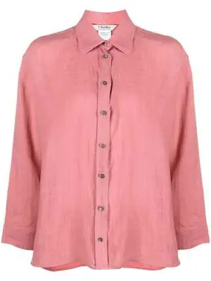 Max Mara Long-sleeve Linen Shirt