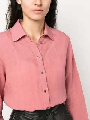 Max Mara Long-sleeve Linen Shirt