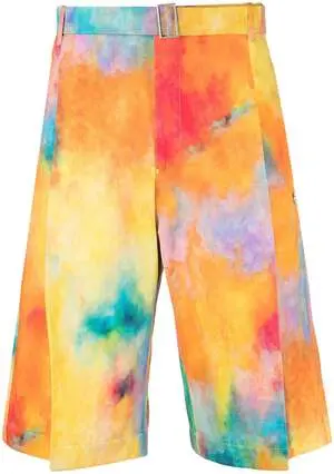 ÉTUDES Tie-dye Print Pleated Shorts