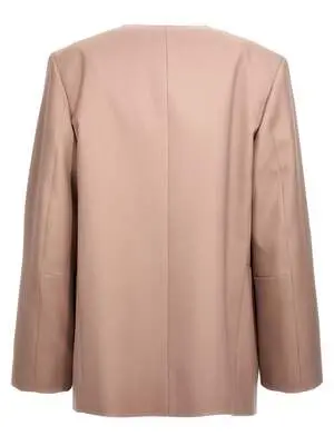 JIL SANDER Single-breasted Blazer - Beige