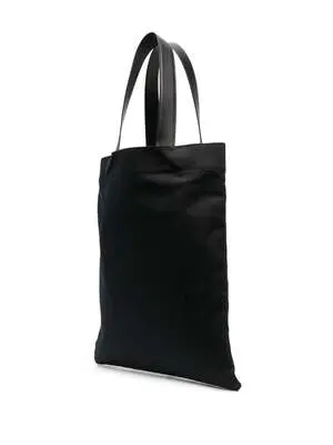 JIL SANDER Logo Print Tote - Black