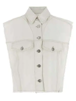 Isabel Marant Tyra Vest - White
