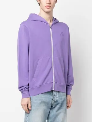 AUTRY Logo Cotton Hoodie - Purple