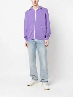 AUTRY Logo Cotton Hoodie - Purple