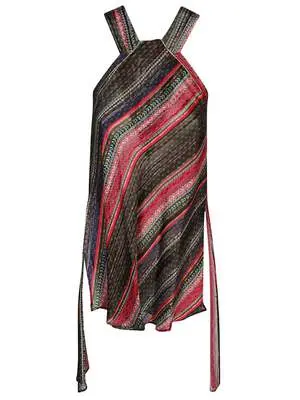 Seafarer Asymmetrical Printed Shirt - Multicolour