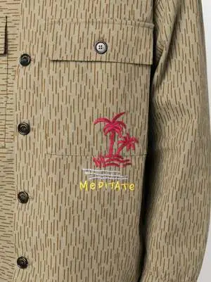 President's Camouflage Print Shirt
