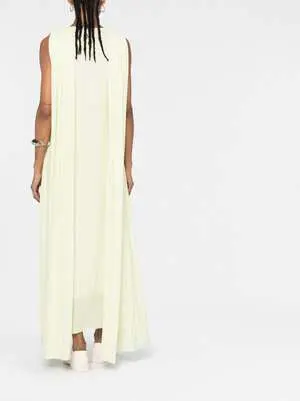 JIL SANDER Draped Midi Dress - Yellow