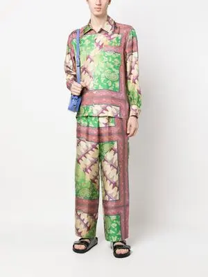 Aries Printed Silk Trousers