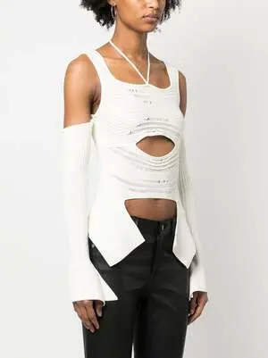 ANDREĀDAMO Knit Ribbed Top