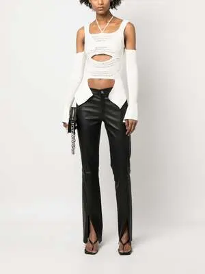 ANDREĀDAMO Knit Ribbed Top