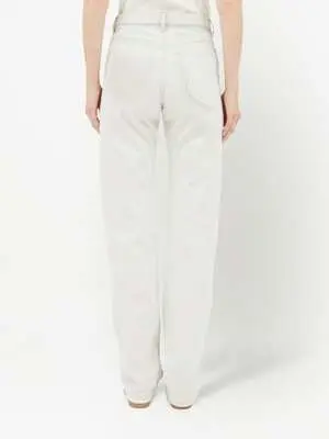 MAISON MARGIELA High-waisted Straight Leg Denim Jeans - Cream
