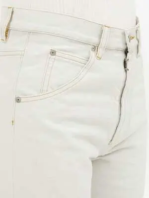 MAISON MARGIELA High-waisted Straight Leg Denim Jeans - Cream