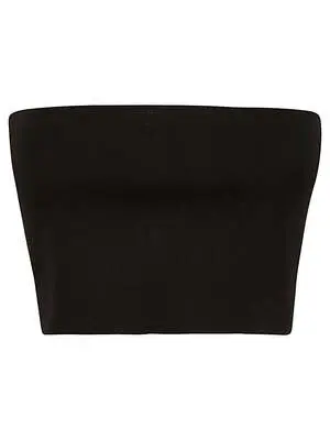 Liviana Conti Viscose Bandeau Top - Brown