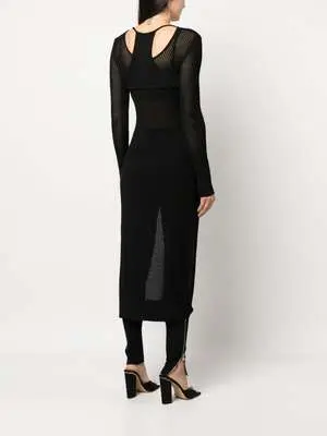 ANDREĀDAMO Knit Long Cardigan - Black