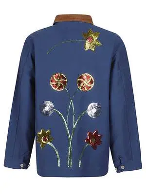 SKY HIGH FARM WORKWEAR Embroidered Denim Jacket