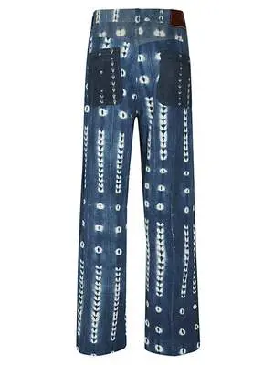 WALES BONNER Miles Tie Dye Denim Jeans