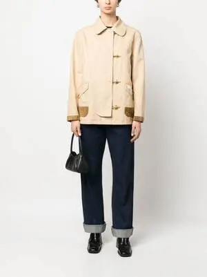 FAY Cotton Shirt Jacket With Cargo Pockets - Beige