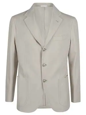 SARTORIO Single-breasted Wool Jacket - Light Grey
