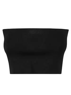Liviana Conti Viscose Bandeau Top - Black
