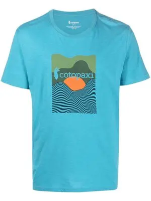 COTOPAXI Printed Organic Cotton T Shirt - Blue