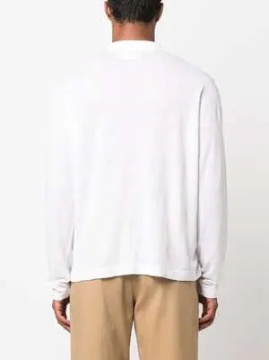PALTO' Long Sleeve Linen Blend Shirt
