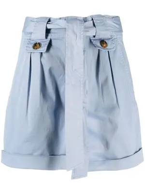Woolrich Stretch Cotton Twill Shorts - Clear Blue