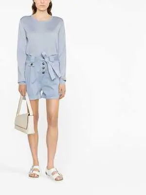 Woolrich Stretch Cotton Twill Shorts - Clear Blue