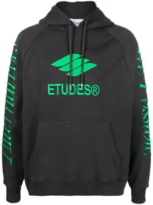 ÉTUDES Racing Eco Logo-embroidered Hoodie