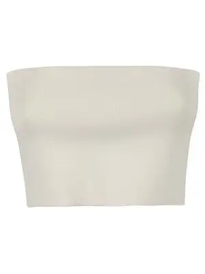 Liviana Conti Viscose Bandeau Top - Beige