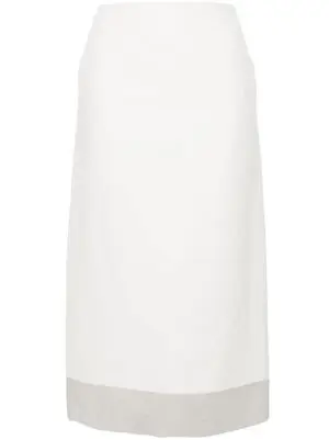 Sportmax Silk Midi Skirt