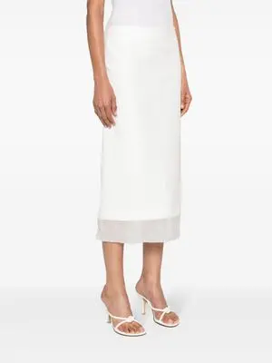 Sportmax Silk Midi Skirt