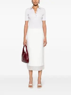 Sportmax Silk Midi Skirt