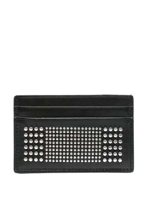 Alexander McQueen Alexander Mc Queen Studded Leather Card Case - Black