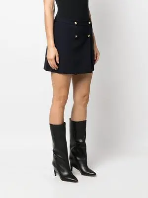 Alexander McQueen Wool-cotton Blend Mini Skirt