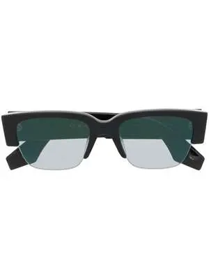 Alexander McQueen Logo-print Sunglasses - Black