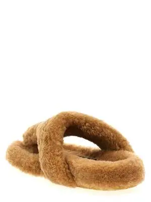 Loewe Shearling Sandals