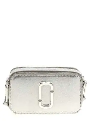 Marc Jacobs Marc Jacobs 'The Metallic Snapshot' Crossbody Bag Silver