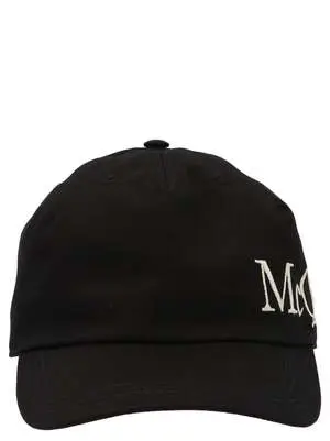 Alexander McQueen Logo Embroidery Cap - Black