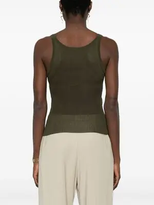 Max Mara Silk Tank Top - Green