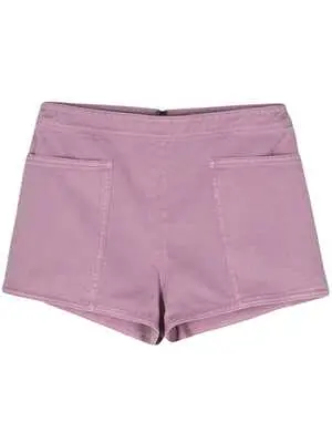 Max Mara Cotton Denim Shorts - Lilac