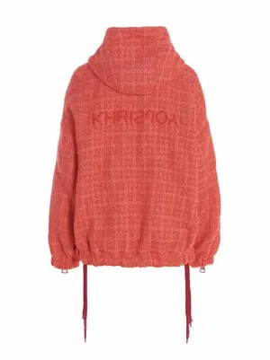 Khrisjoy Chris Windbreaker Tweed Jacket - Fuchsia