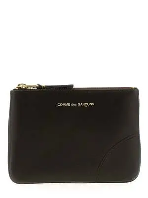 Comme Des Garçons Logo Leather Wallet - Brown