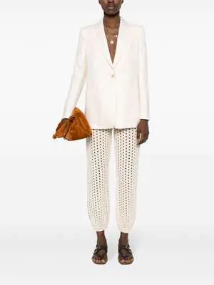 Max Mara Linen Single Breasted Blazer Jacket
