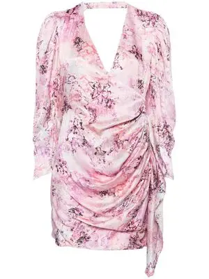 IRO PARIS Floral Print Silk Dress