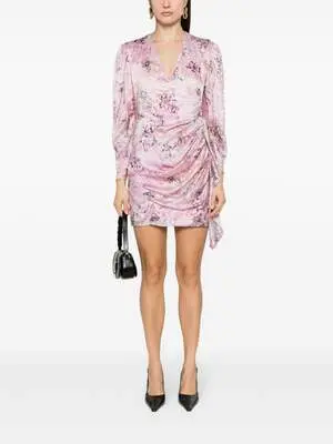 IRO PARIS Floral Print Silk Dress